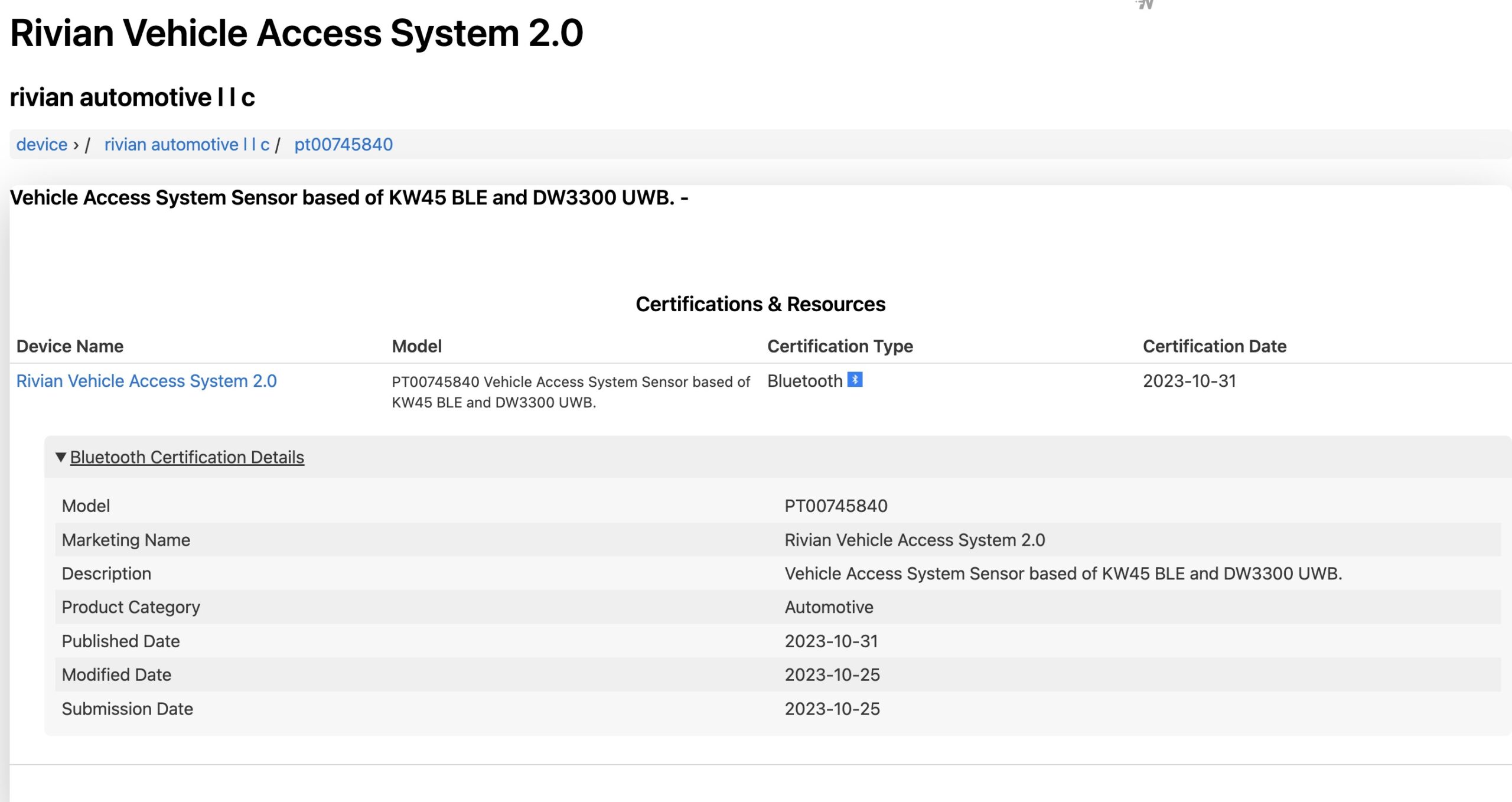 "Rivian Vehicle Access System 2.0" is coming? | Rivian Forum - R1T R1S R2 R3 News, Specs, Models ...
